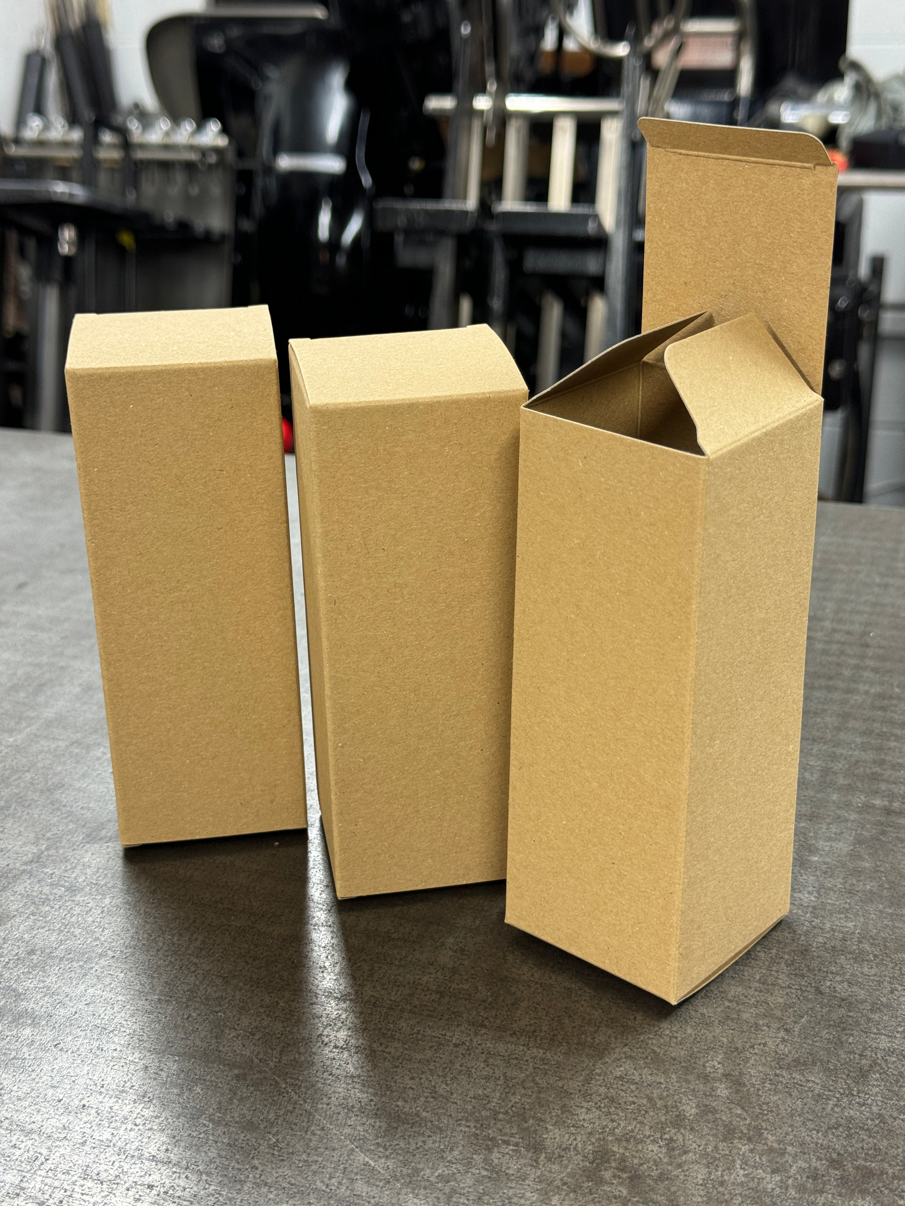 START Up RANGE ECO KRAFT 60 100ml BOTTLE BOX Size 55 x 55 x 144mm LittleLetterpress